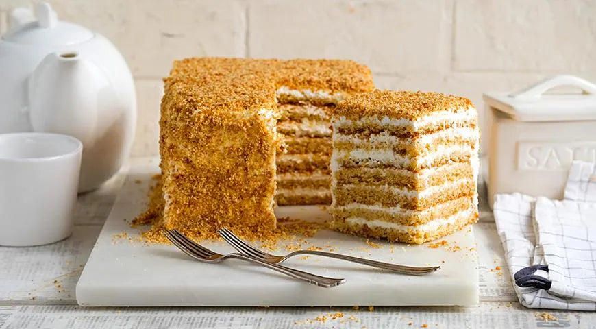 Lazy Honey Cake Without Rolling Out Layers – Walfos® Kitchenware