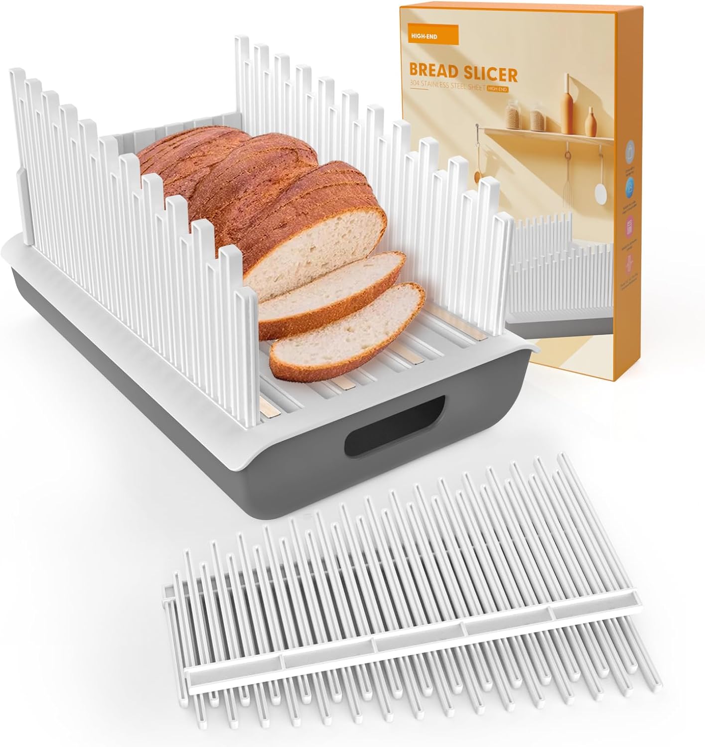 Jumeihui Bread Slicer For Homemade Bread,Bread Slicer Guide For Width ...